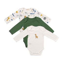 Schlummersack Langarmbody Bio Baby-Bodys langarm 3er-Pack OEKO-TEX zertifiziert