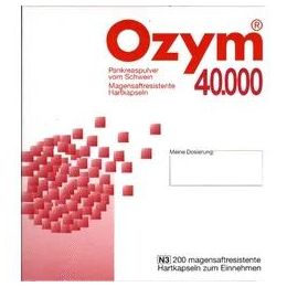 Ozym 40.000 Hartkapseln magensaftr. 200 St