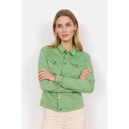 soyaconcept Jeansblazer SC-ERNA 2 Jeansjacke in taillierter Form und schönen Farben, grün