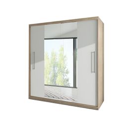 MOEBLO Kleiderschrank NICO mit spiegel (Wohnzimmer Schiebetüren Schrank Modern Design