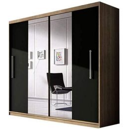 MOEBLO Kleiderschrank NICO mit spiegel (Wohnzimmer Schiebetüren Schrank Modern Design