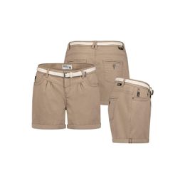 Urban Surface Bermudas Short Bermuda kurze Hose Sommer Chino Shorts stoff Hotpants mit Gürtel