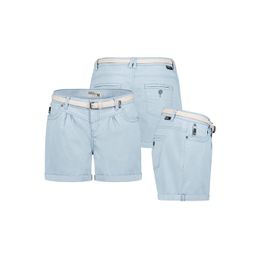 Urban Surface Bermudas Short Bermuda kurze Hose Sommer Chino Shorts stoff Hotpants mit Gürtel