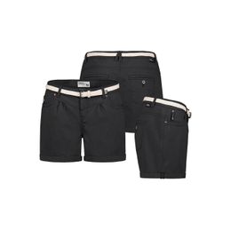 Urban Surface Bermudas Short Bermuda kurze Hose Sommer Chino Shorts stoff Hotpants mit Gürtel