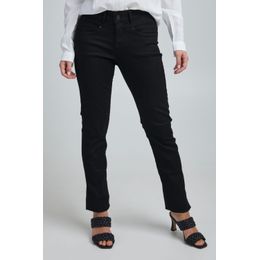 Slim-fit-Jeans Fransa "Fransa FRUPPSALA" Gr. 32, EURO-Größen, schwarz (black, black) Damen Jeans Röhrenjeans