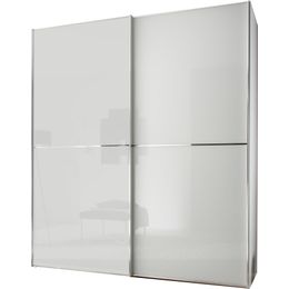 Schwebetürenschrank STAUD "Sinfonie Plus" Schränke Gr. B/H/T: 167 cm x 222 cm x 68 cm, Basic, 2 St., weiß (alpinweißglas) Schwebetürenschränke und Schiebetürenschränke