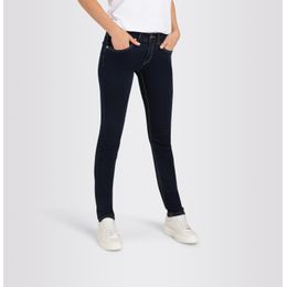 Slim-fit-Jeans MAC Gr. 46, Länge 32, blau (dark rinsewash) Damen Jeans Röhrenjeans