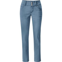 CR&Eacute;ATION L Damen 7/8-Jeans mit breitem 3-Knopf-Bund blue-bleached Gr&ouml;&szlig;e 38