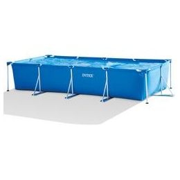 Mendler Intex Frame Swimming Pool Set Serie "Family IV",blau,450 x 220 x 84 cm