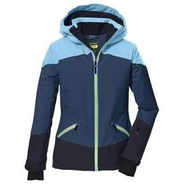 Skijacke KILLTEC "KSW 151 GRLS SKI JCKT" Gr. 152, blau (ocean) Kinder Jacken Schneejacken