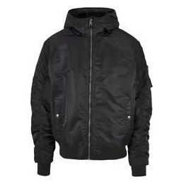 Allwetterjacke Sean John "Sean John Herren JM224-021-01 Script Logo Hooded Bomberjacket" Gr. S, schwarz Herren Jacken