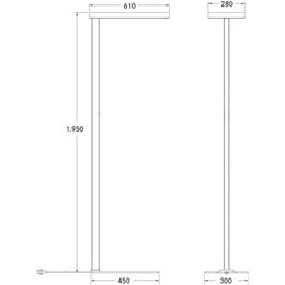 Brumberg Adrea LED-Stehleuchte mikroprismatisch