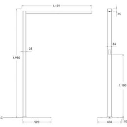 Brumberg LED-Stehlampe Bevon Mikroprisma direkt/indirekt