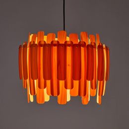 LZF Lamps LZF Maruja Holz-Pendelleuchte, orange