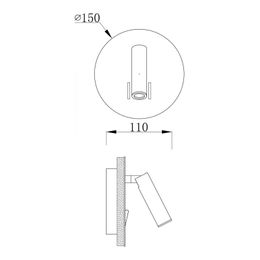 Deko-Light LED-Wandlampe Brahe IV, weiß