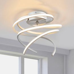 LED-Deckenlampe Lungo alu, Höhe 25 cm