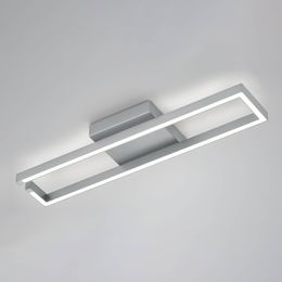 Knapstein LED-Deckenleuchte Yoko, up/down, 70x13,5 cm, nickel