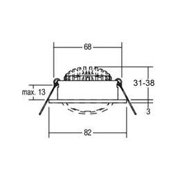 Deko-Light LED-Deckeneinbaustrahler Dione 4.000 K weiß