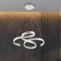 Trio LED-Pendelleuchte Francis, aluminium gebürstet