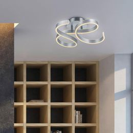 Trio LED-Deckenleuchte Francis, aluminium gebürstet