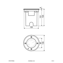 EVN Lichttechnik EVN Pentola LED-Bodeneinbauleuchte rund anthrazit