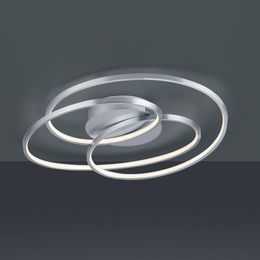 Trio LED-Deckenlampe Gale, 60 cm, nickel matt