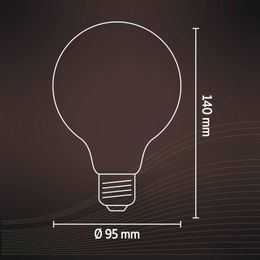 calex E27 G95 4,5W LED-Filament gold 821 dimmbar