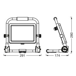 LEDVANCE LED-Worklight Value R-Stand Strahler 50W