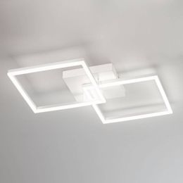 Fabas Luce Moderne LED-Deckenlampe Bard in Weiß