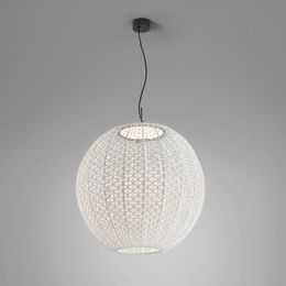 Bover Nans Sphere S/80 LED-Außenhängeleuchte beige