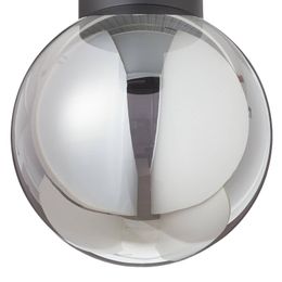 Brilliant Deckenlampe Astro, Kugelglas, rauchgrau, Ø 25 cm