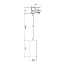 Deko-Light LED-Pendelleuchte Lucea 3-Phasen 10W schwarz