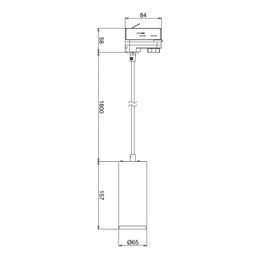 Deko-Light LED-Pendelleuchte Lucea 3-Phasen 10 W weiß