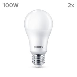 Philips LED-Lampe E27 13W 1.521lm 4.000K matt 2er