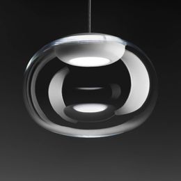 Stilnovo La Mariée LED-Hängelampe transparent/weiß