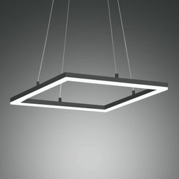 Fabas Luce LED-Pendelleuchte Bard 42x42 cm, anthrazit