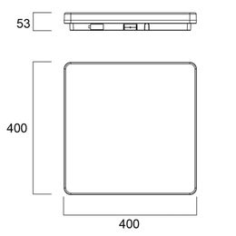 Sylvania Start Surface LED-Deckenlampe 40cm x 40cm