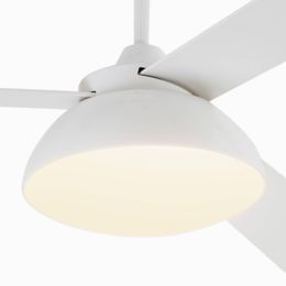 Faro Barcelona Deckenventilator Rodas mit LED-Leuchte, weiß