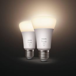 PHILIPS Hue White 9W E27 LED-Lampe, 2er-Set