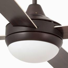 Faro Barcelona Deckenventilator Icaria L mit Licht braun/mahagoni