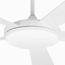 Faro Barcelona Deckenventilator Saona L mit LED-Leuchte, CCT, DC