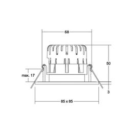 Brumberg BB21 IP65 Einbau DALI Anschl.-box schwarz