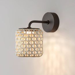 Bover Nans A LED-Außenwandleuchte, beige, Ø 16,7cm