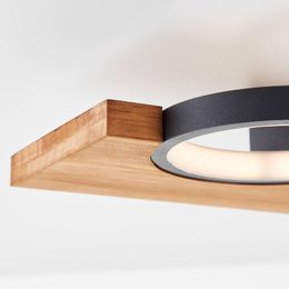 Brilliant Deckenlampe Cheesy aus Holz, zweiflammig