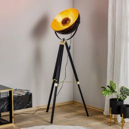 Eglo Stehlampe Covaleda m. Dreibeingestell schwarz/gold