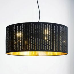 Eglo Hängeleuchte Varillas in Schwarz/Gold, 53 cm