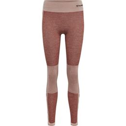 Hummel Sporthose Damen Gr&ouml;&szlig;e XL puder / pastellrot / schwarz