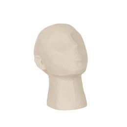 Dekofigur Kopf Abstrakt - Beige - 15,5 x 22,5 x 17,5 cm Polyresin