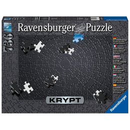 RAVENSBURGER VERLAG Ravensburger Puzzle 15260 - Krypt Puzzle Schwarz - Schweres Puzzle für Erwachsene und Kinder ab 14 Jahren, mit 736 Teilen