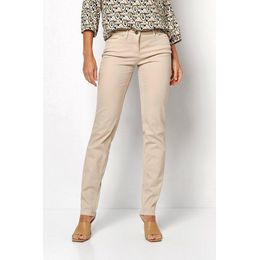 Toni Straight-Jeans Perfect Shape Straight mit Gesäßtaschen mit aufwendiger Verzierung, beige